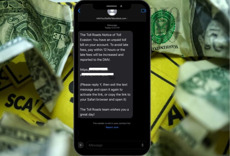 Received Unpaid Toll Texts? It’s a Scam – Don’t Respond or Click the ...